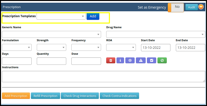 Designing and functioning the prescription template – Medixcel Support