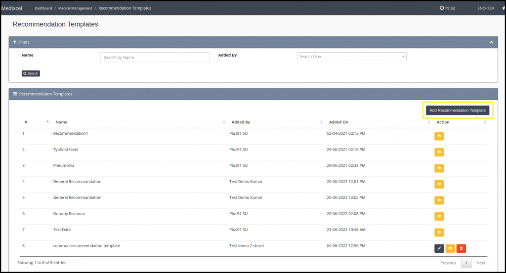 Designing And Functioning The Recommendation Template – Medixcel Support