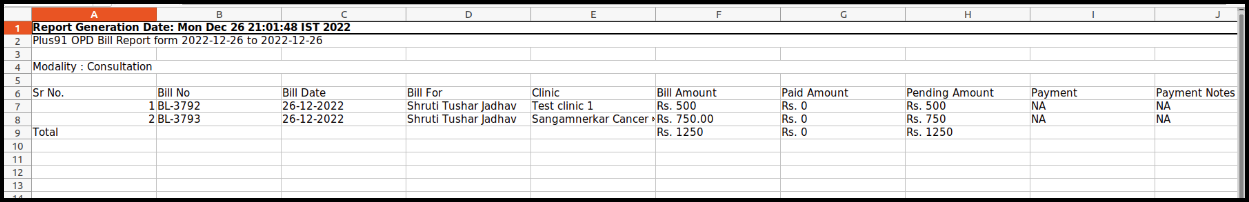 OPD Billing on Accounts Management. – Medixcel Support