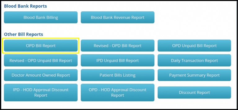 OPD Billing on Accounts Management. – Medixcel Support