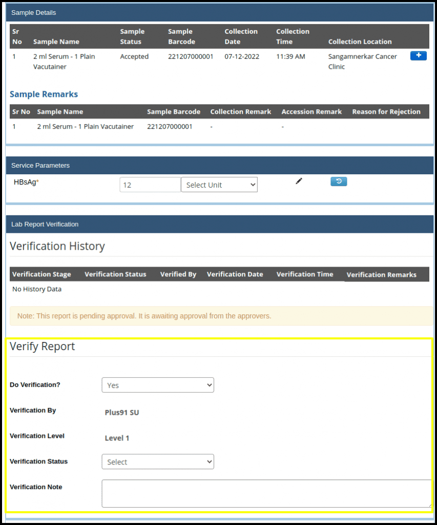 Lab Process with New Screen – Medixcel Support