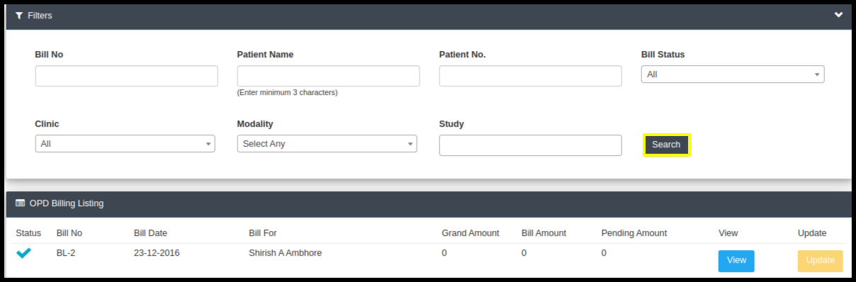 OPD Bill – Medixcel Support
