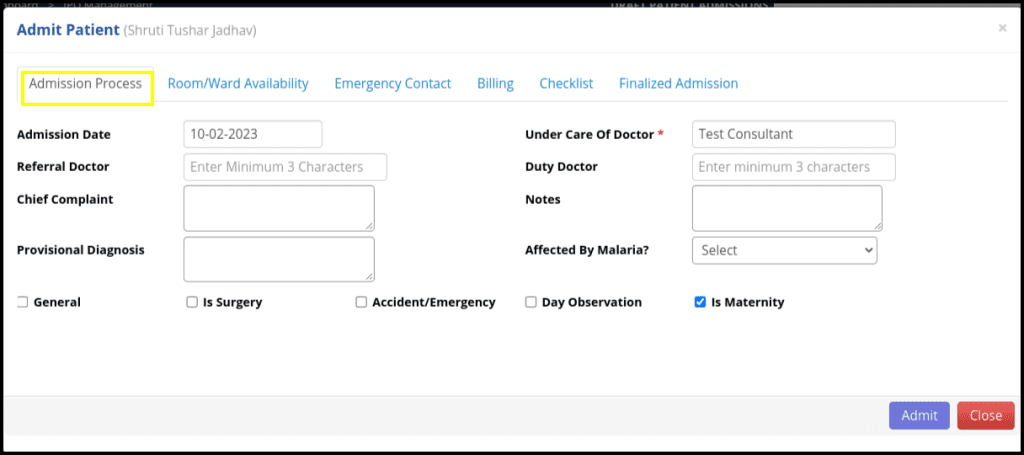 Draft Admission – Medixcel Support