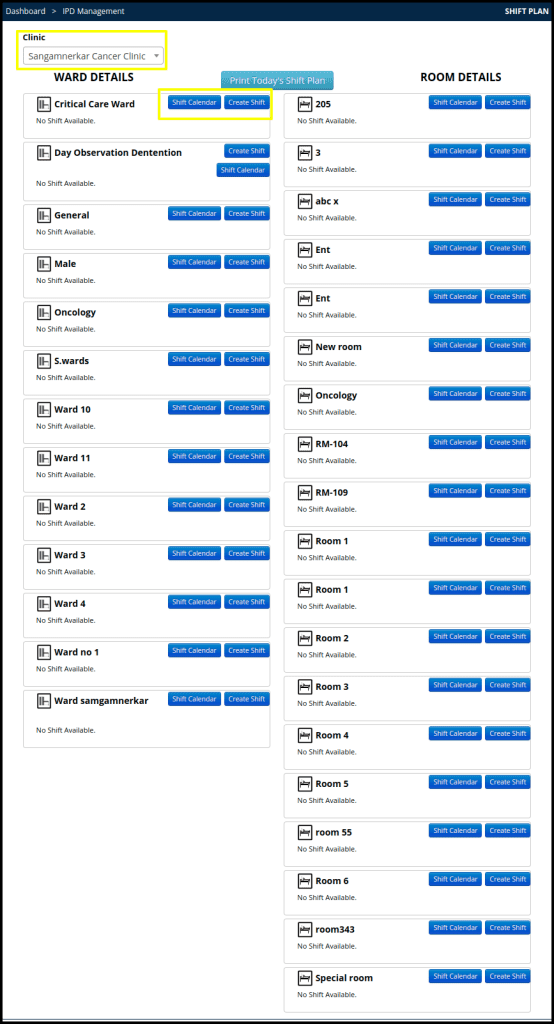 Shift Plan – Medixcel Support
