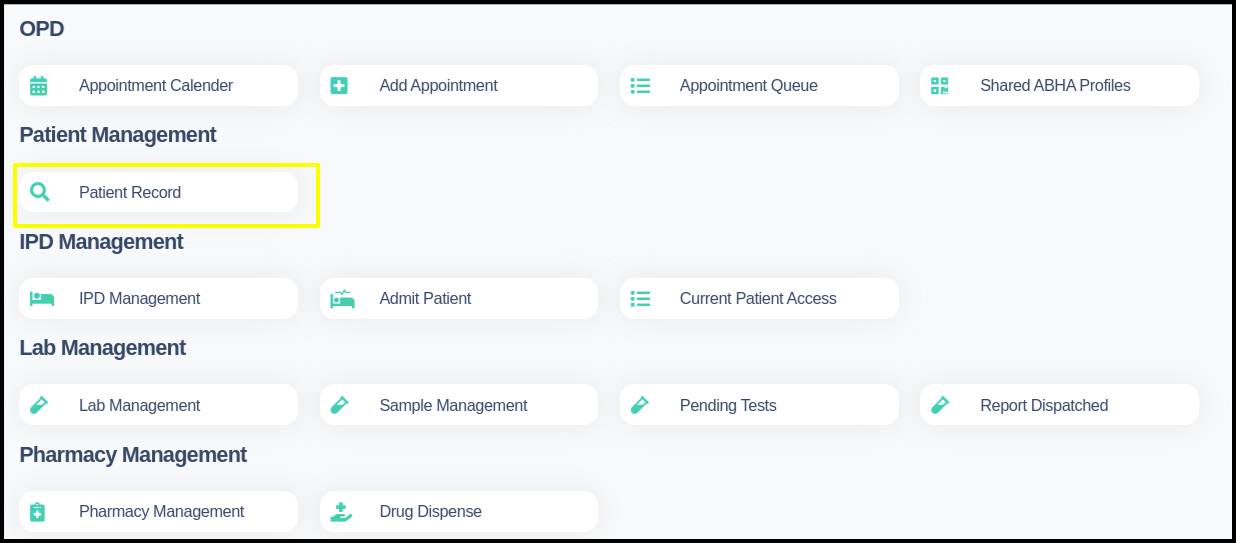 View the patient encounter details(New Screen) – Medixcel Support