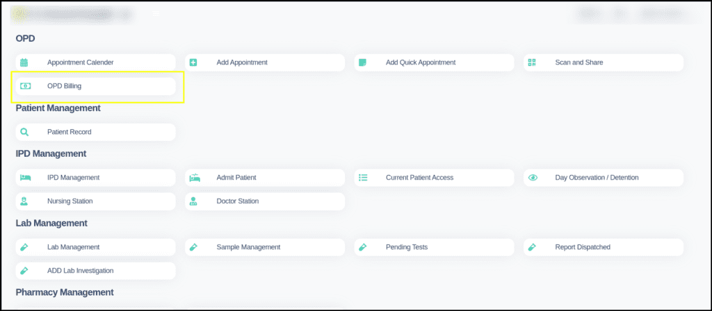 OPD Billing ( New Screen ) – Medixcel Support