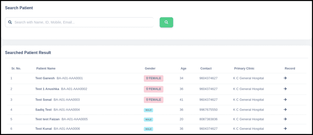 View the patient encounter details(New Screen) – Medixcel Support