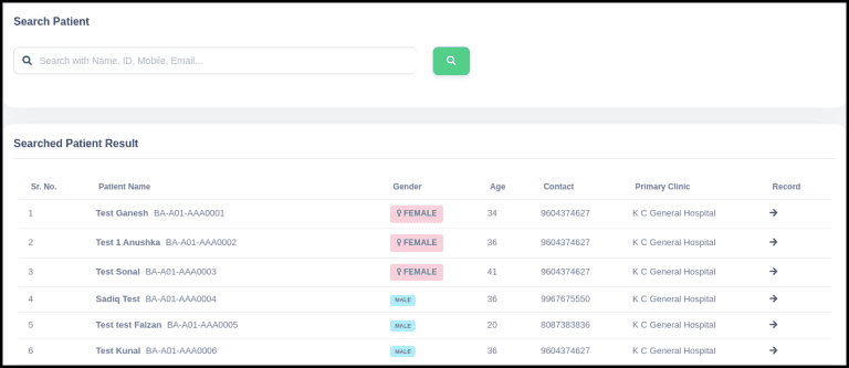 View the patient encounter details(New Screen) – Medixcel Support