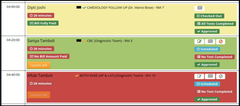 Schedule Calendar ( A & E ward ) – Medixcel Support