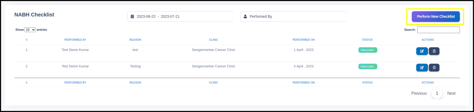 NABH Checklist – Medixcel Support