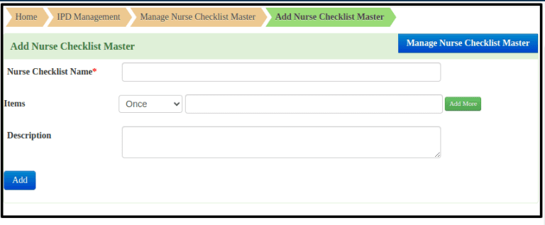 Nurse Checklist Master – Medixcel Support
